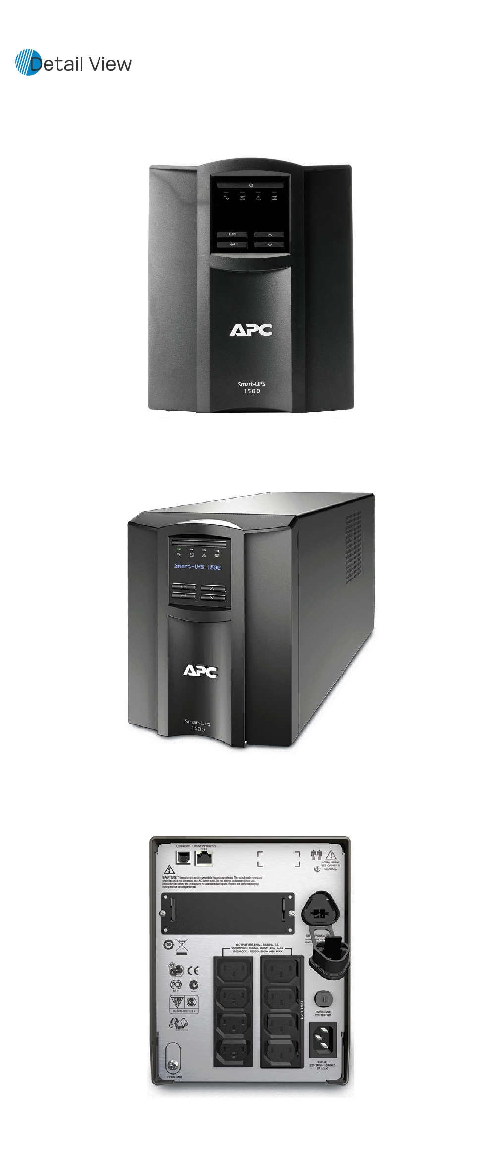 APC SMT1500I Smart-UPS 1500VA LCD RM 230V